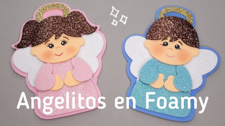 Angelitos de fomi para bautizo: 5 sencillos pasos para crear hermosas ...